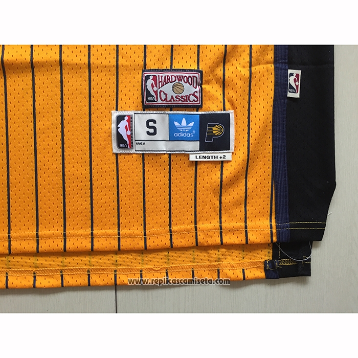 Camiseta Indiana Pacers Reggie Miller #31 Retro Amarillo