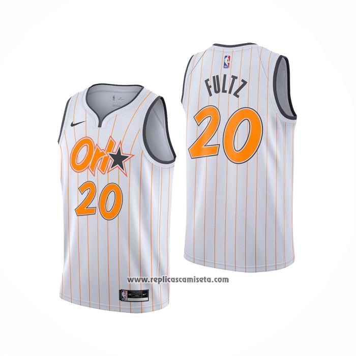 Camiseta Orlando Magic Markelle Fultz #20 Ciudad 2020-21 Blanco